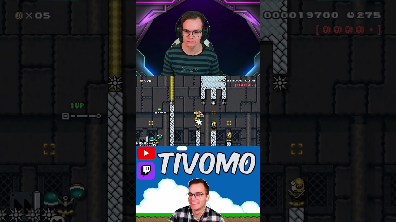 Hard Level #supermariomaker2 #mario #twitch #streamer #gaming #shorts