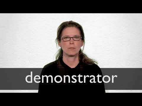 DEMONSTRATOR definition and meaning | Collins English Dictionary