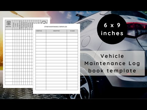 How to create Vehicle maintenance logbook template (6 x 9 inches) with powerpoint