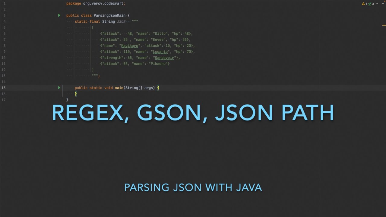 Parsing Json with Java using Regex, Gson and Json-path