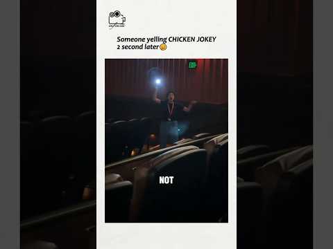Theater employee was not having it: No Chicken Jockeys😅