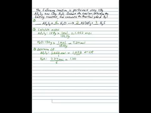 Example of a Limiting Reactant Calculation
