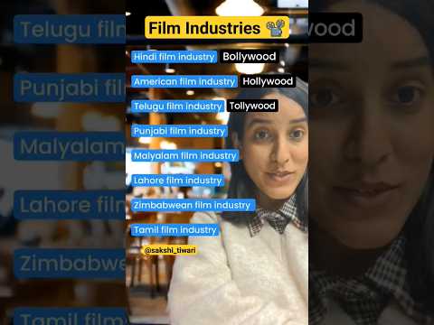 Names of Film Industries 📽️ #film #industry #bollywood #hollywood #tollywood #pollywood #mollywood
