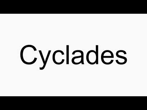 How to pronounce Cyclades