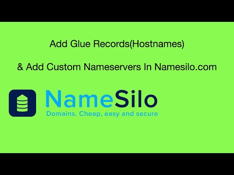 Add Glue Records & Add Custom Nameserver In Namesilo.com