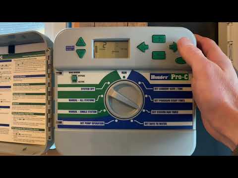 Hunter Pro C Irrigation Controller Programming