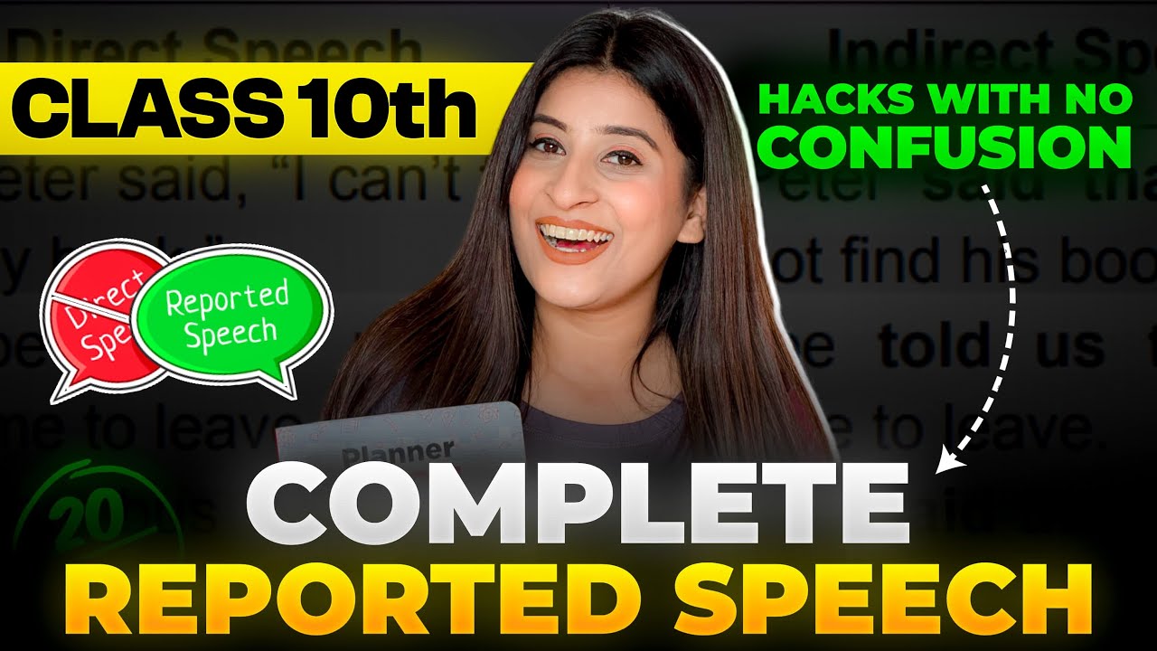 Reported speech Class 10🔥 Pro TIPS and HACKS😎Complete Revision✅