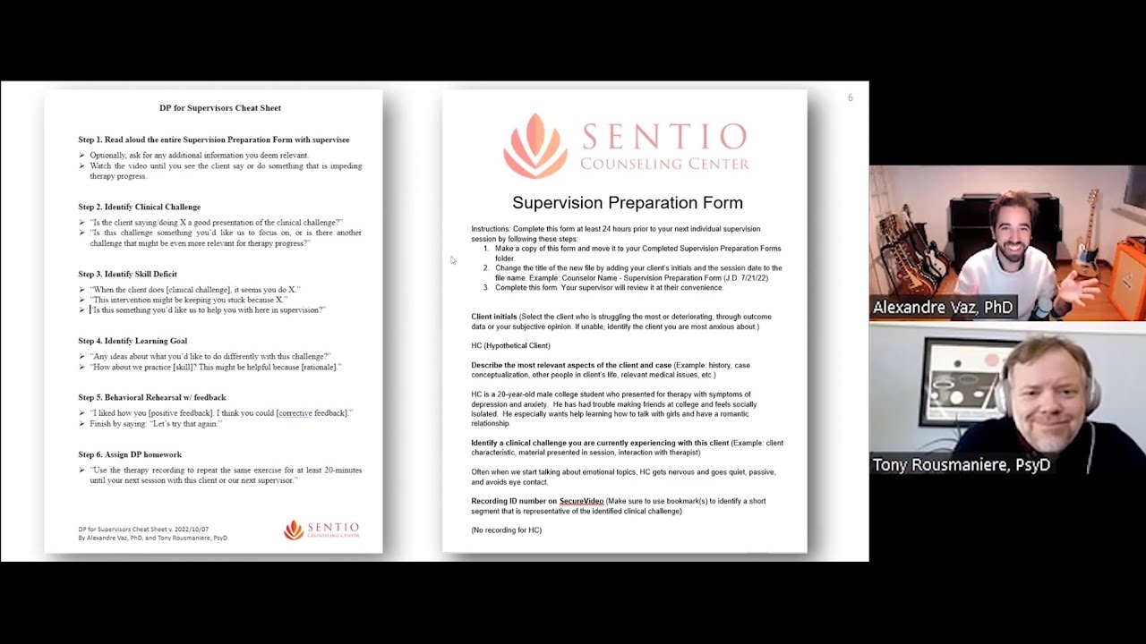 Deliberate Practice Supervision - A Sentio Webinar