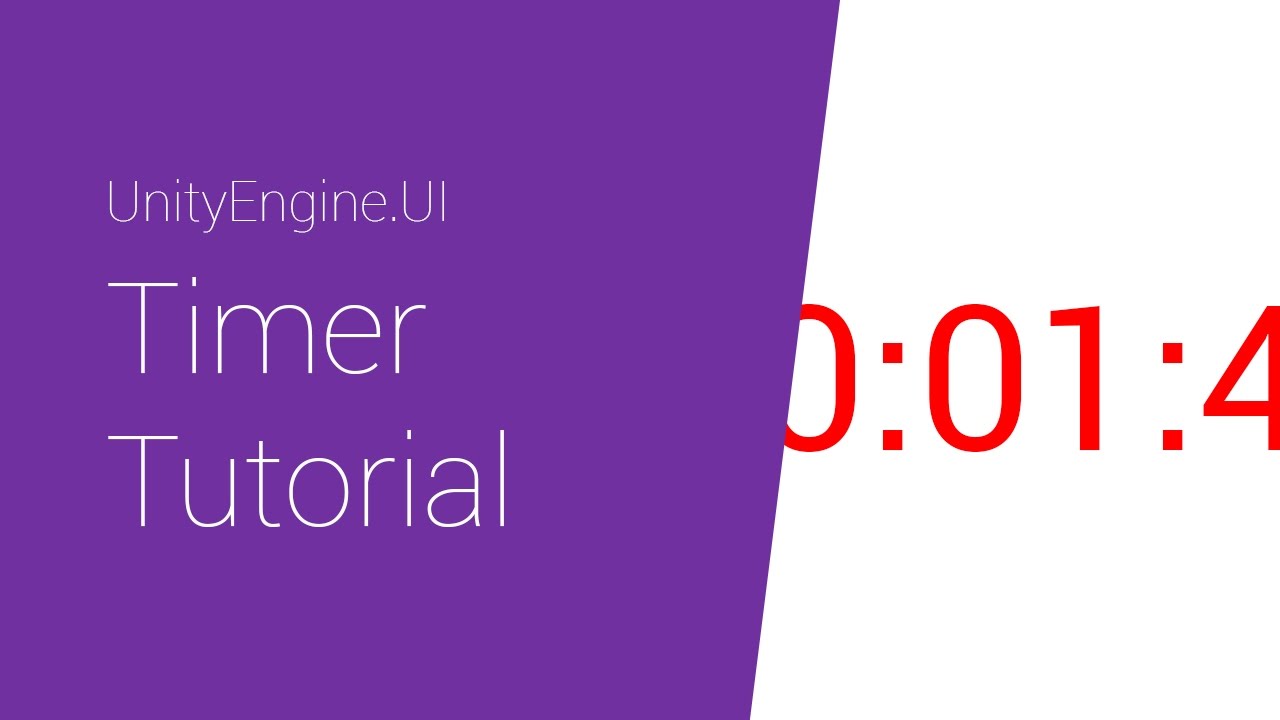 Creating a Timer in Unity Engine 5