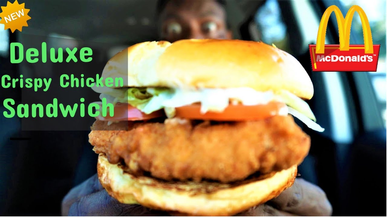 McDonald's® DELUXE CRISPY CHICKEN SANDWICH Review 🐔🥪 | RickNation Eats