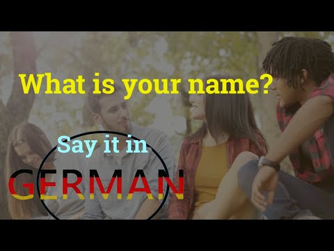 What is your name? | Say it in German | Basic Phrases