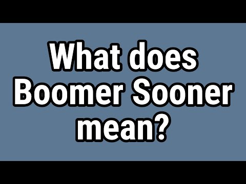 What does Boomer Sooner mean?