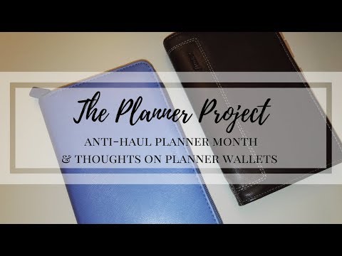 Anti-Haul Planner Month and Filofax Safiano Planner Wallet