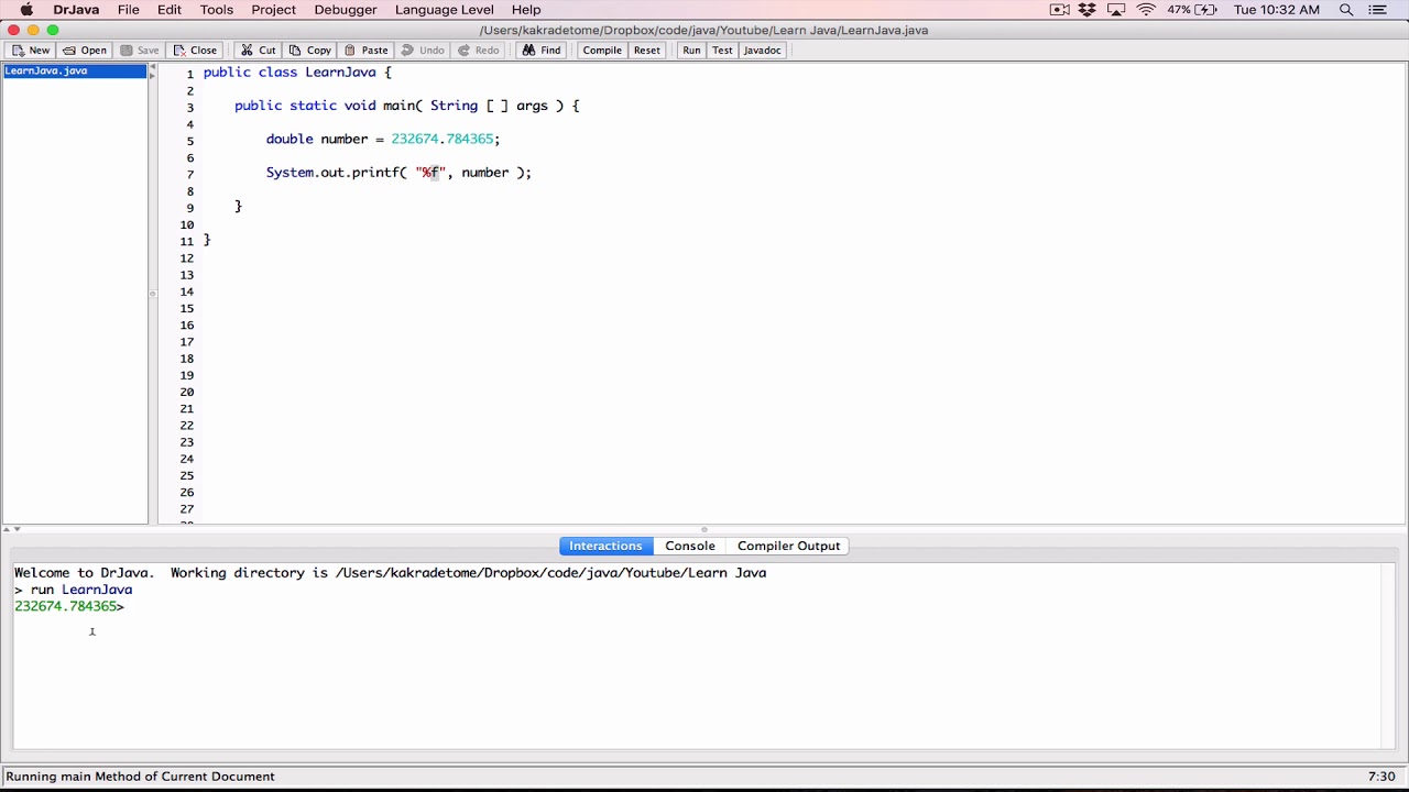 104. Formatting floating point values in a minimum field width - Learn Java