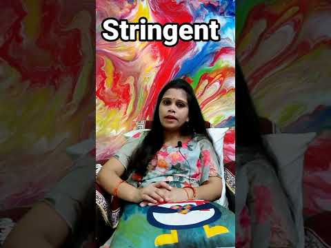 Stringent | Stringent meaning in hindi | Stringent means | #shorts | #englishwiser | #learnenglish