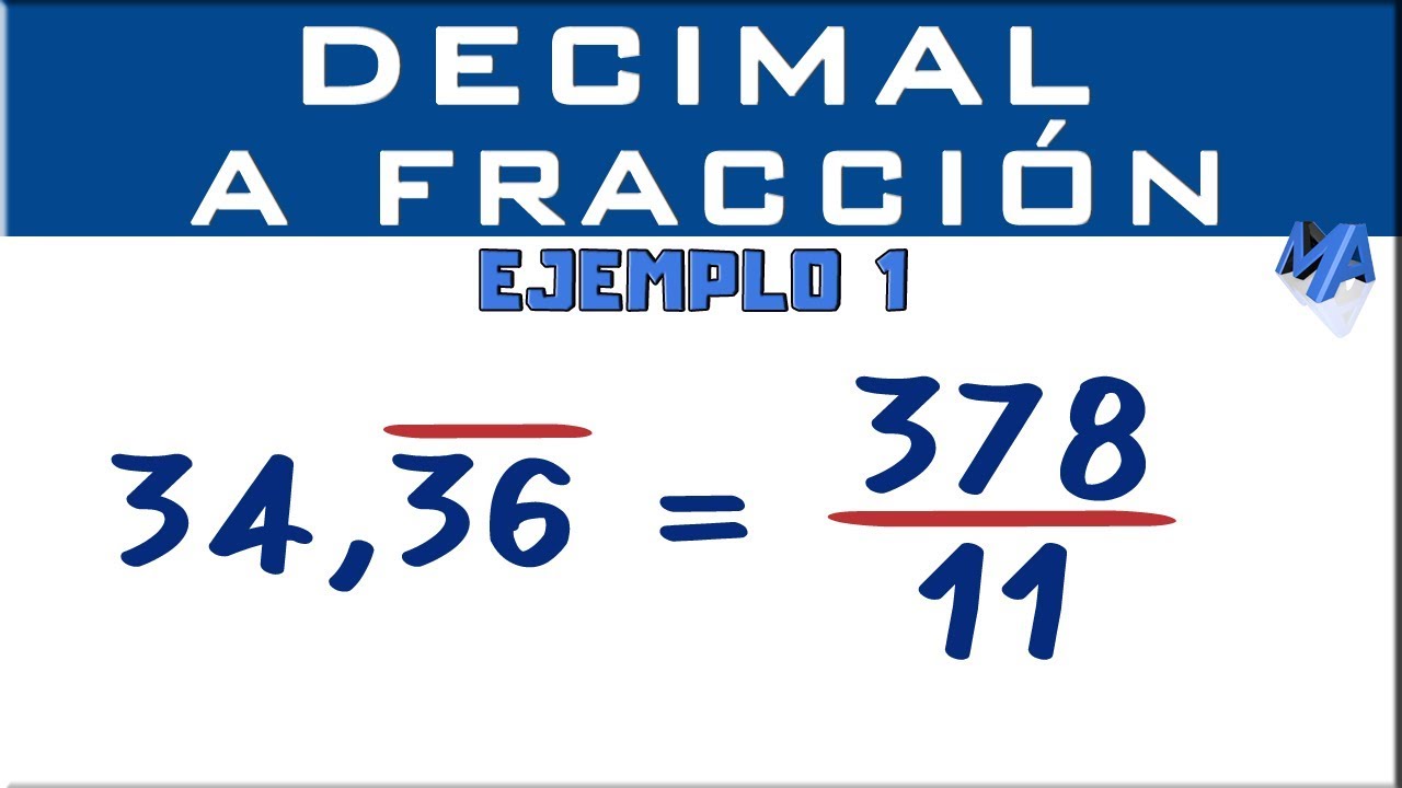 Converting a pure repeating decimal to a fraction | Example 1