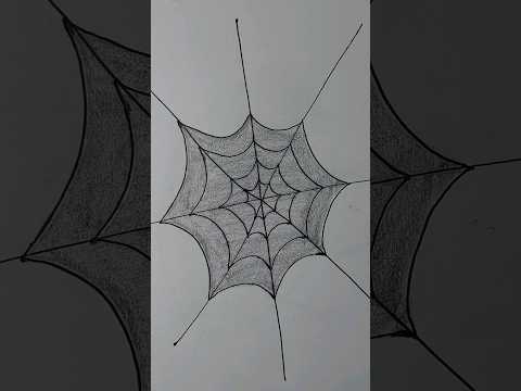 How To Draw A Spider's Web 🕸