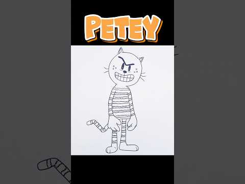 How To Draw Petey | DOG MAN MOVIE #drawing #dogman #dogmanmovie #shorts