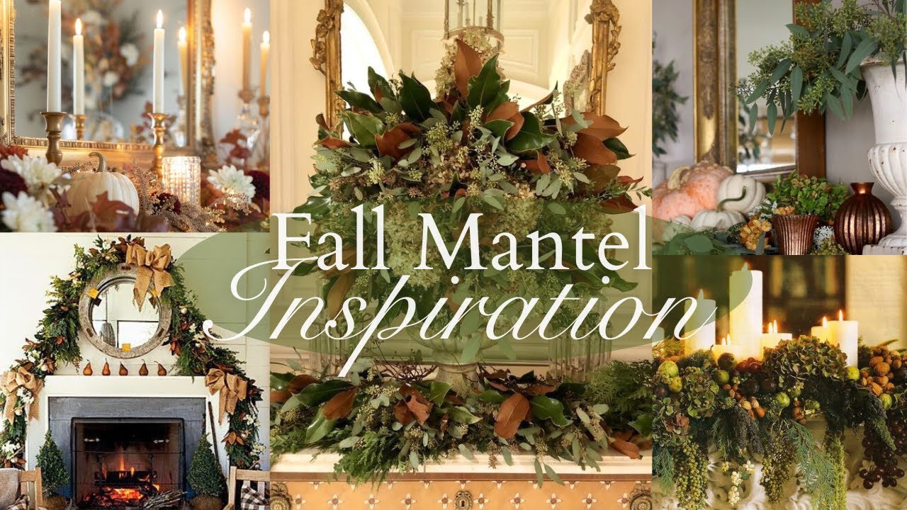🍁 FALL MANTEL DECOR Ideas || Elegant Autumn Decor Inspiration Mini Series, Day 1