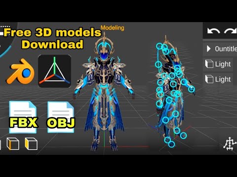 Poseidon X-Suit Max bon PUBG Mobile-3D MODEL PRISMA3D Blender FBX+OBJ+prisma FREE DOWNLOAD