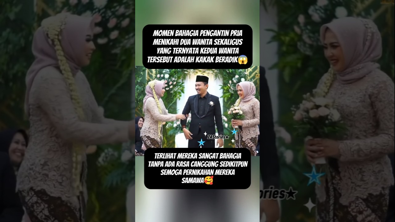 viral‼️man marries siblings at the same time😱 #trendingtopic #wedding #shorts