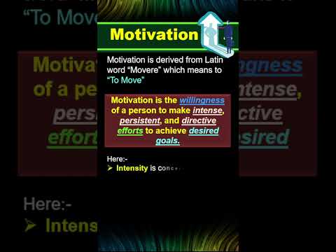 What is Motivation ?