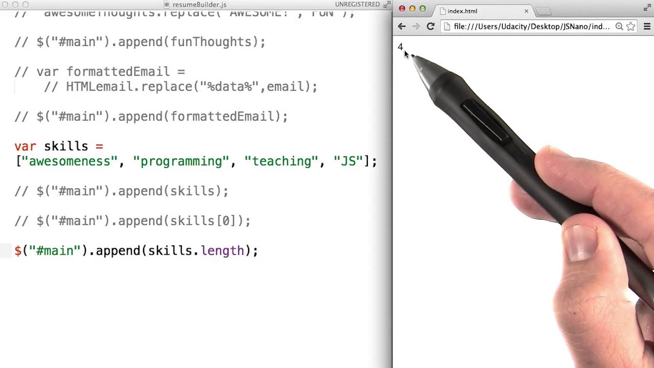 .append()ing Arrays Solution - JavaScript Basics