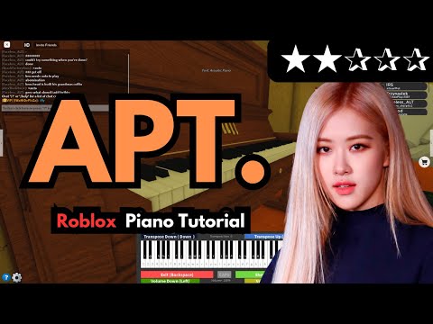 ROSÉ & Bruno Mars – APT. (EASY Roblox/Virtual Piano Tutorial)