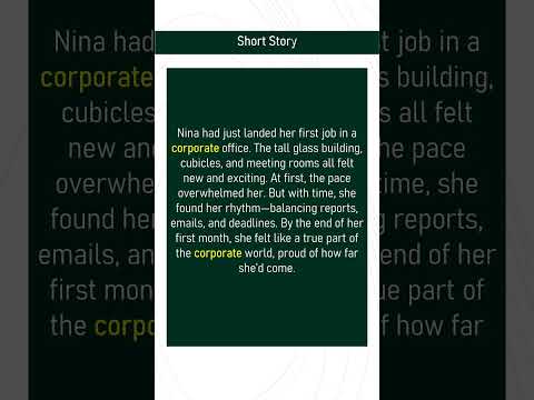 corporate # Expand Your English Vocabulary