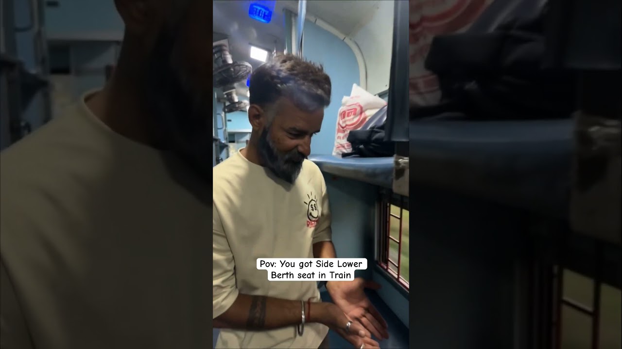 Lower Berth Seat in Train | Nikhil Keswani #shorts