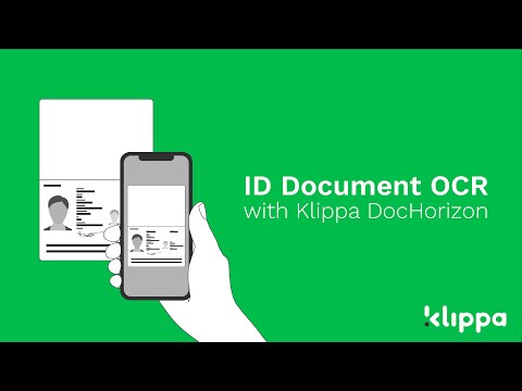 Identity document OCR with Klippa DocHorizon, how does it work?