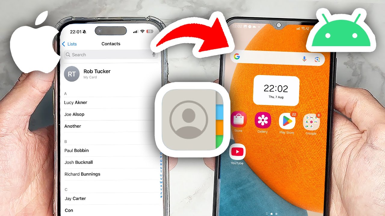 How To Transfer Contacts From iPhone To Android - Step By Step