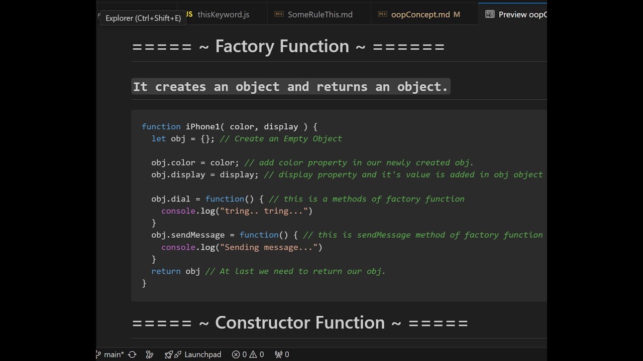 JavaScript Notes in .md file
