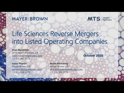 An IPO Alternative: Life Sciences Reverse Merger