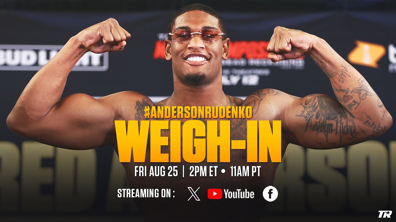 Jared Anderson vs Andriy Rudenko | OFFICIAL WEIGH-IN Boxing News ...
