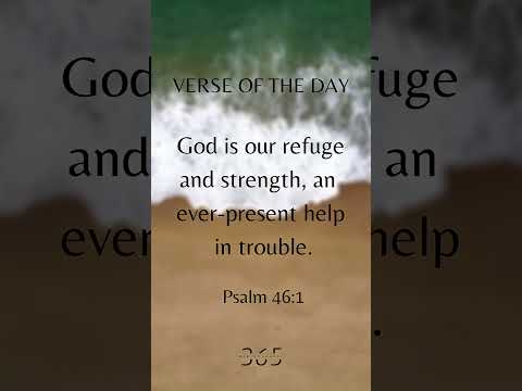 ✅ God is Your Refuge & Strength – Psalm 46:1 | Bible Verse of the Day