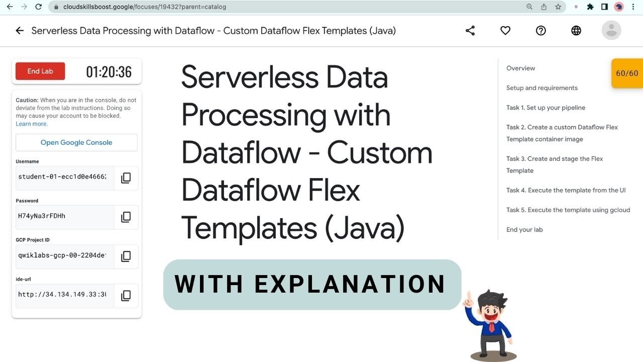 Serverless Data Processing with Dataflow - Custom Dataflow Flex Templates (Java) -Solution#qwiklabs