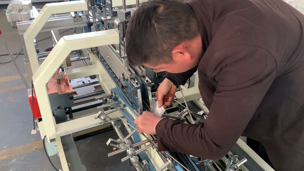 How To Adjust Setup Automatic Folder Gluer Machine(Straight Line Side Gluing Box)