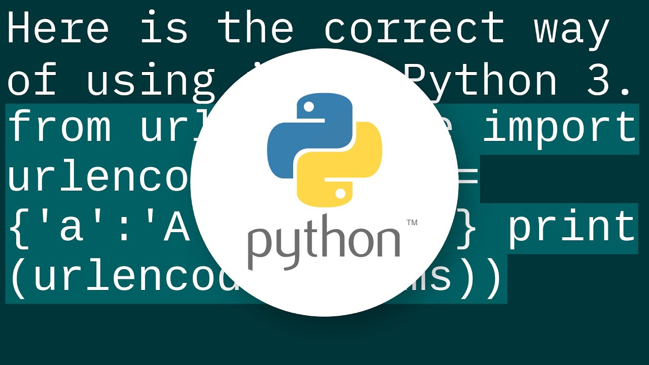 Python Dictionary to URL Parameters