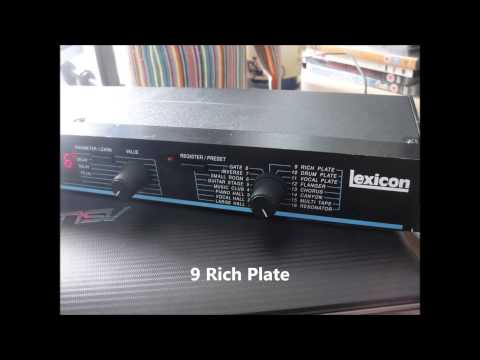 Lexicon Reflex rack effects demo