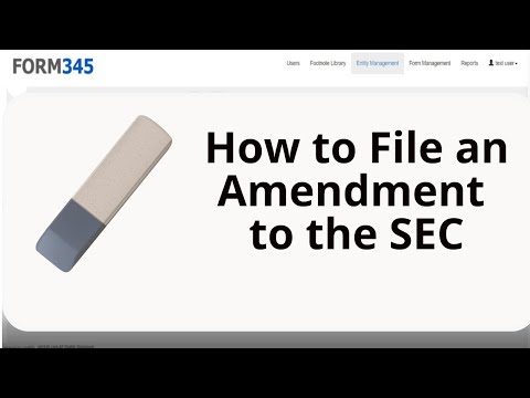 How to File an Amendment to the SEC for your Section 16 Forms