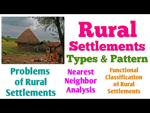 Rural Settlements | Types & Pattern | Nearest Neighbor Analysis | Site, Form Distribution | Problems