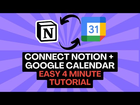 Easy 4 Minute Tutorial | Google Calendar Two-Way Sync in Notion | 2023 Guide