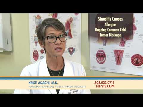 ENT Specialist Dr. Kristi Adachi discusses Sinusitis