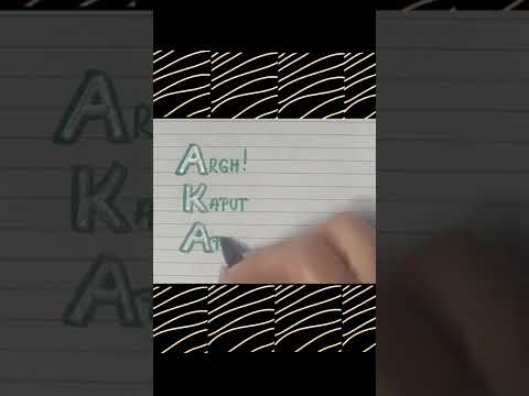 AKA #meaning #aka #handwriting