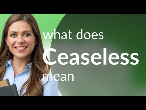Ceaseless • definition of CEASELESS