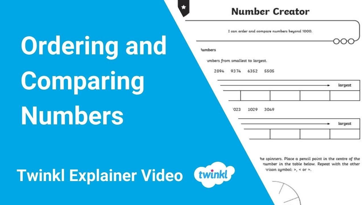 Ordering and Comparing Numbers