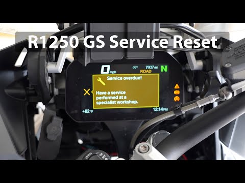 BMW R1250 GS Service Light Reset