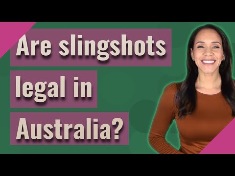 Are slingshots legal in Australia?