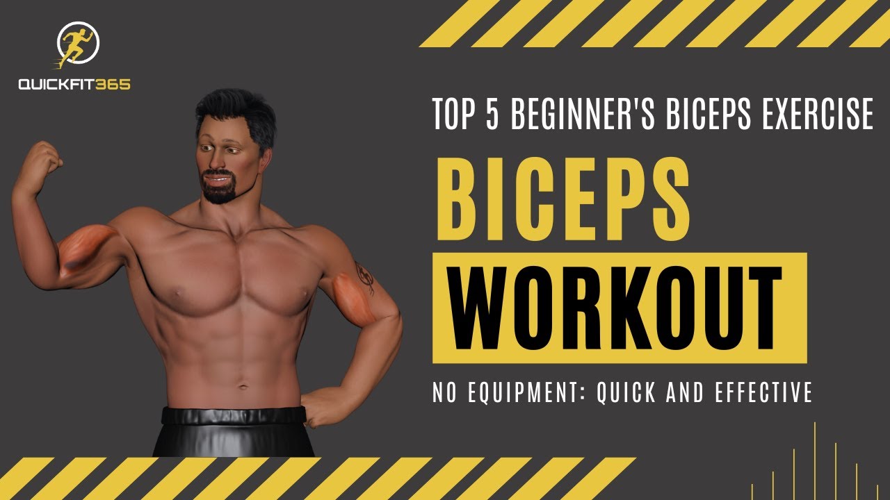 Top 5 Beginners Biceps Exercise No Equipment Bicep Workout